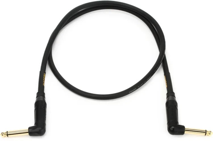 Mogami Gold Instrument 3RR Right Angle to Right Angle Instrument Cable ...