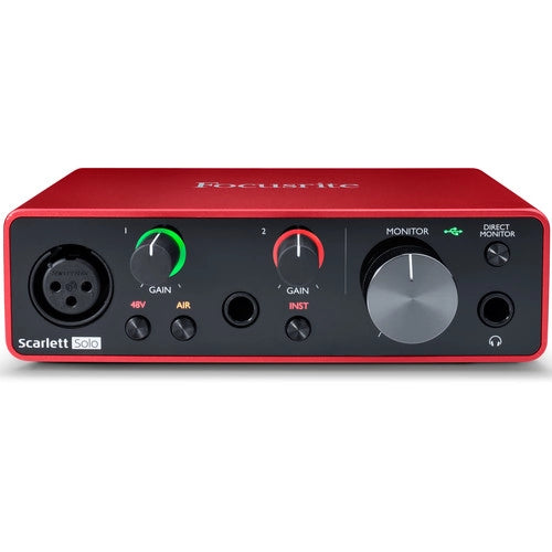 Focusrite Scarlett Solo 2x2 USB Audio Interface (3rd Generation) – Key ...