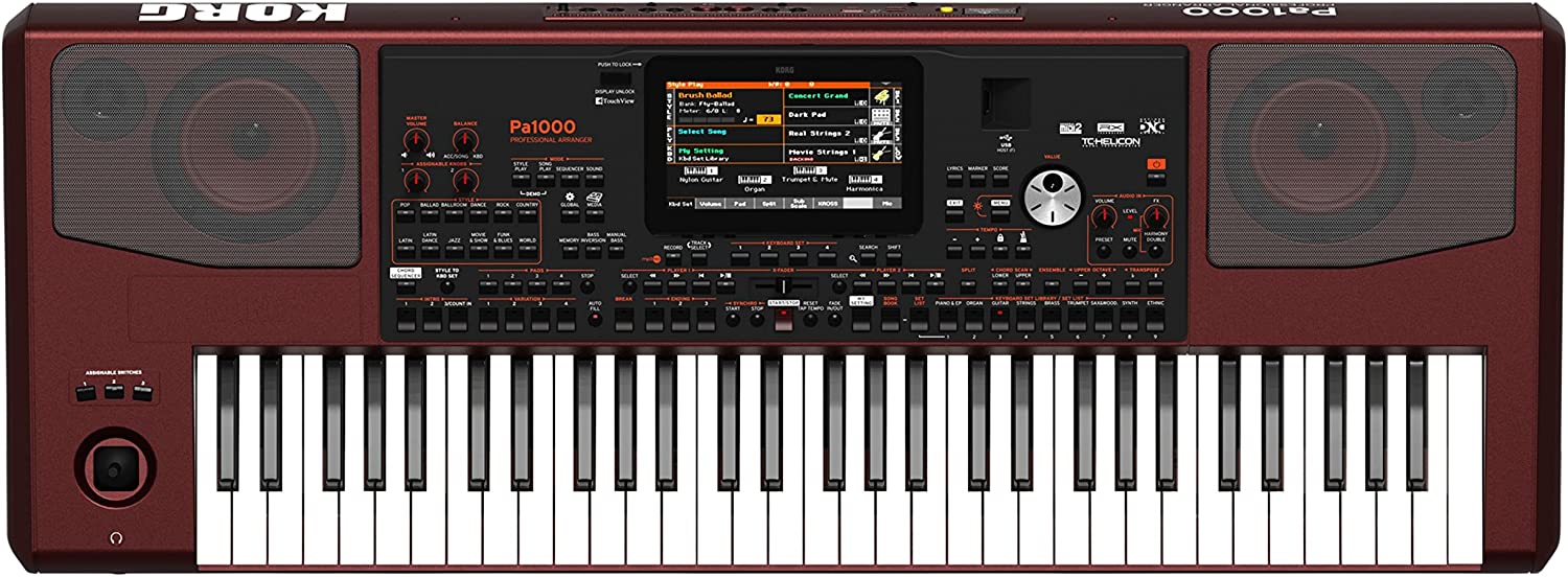 Korg Pa1000 61-Key Pro Arranger with Speakers – Key Note Music